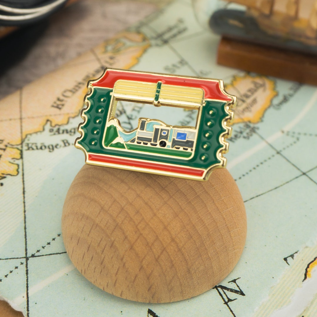 Train Ticket Enamel Pin | Travel and Wanderlust Series | Gift Ideas for ...