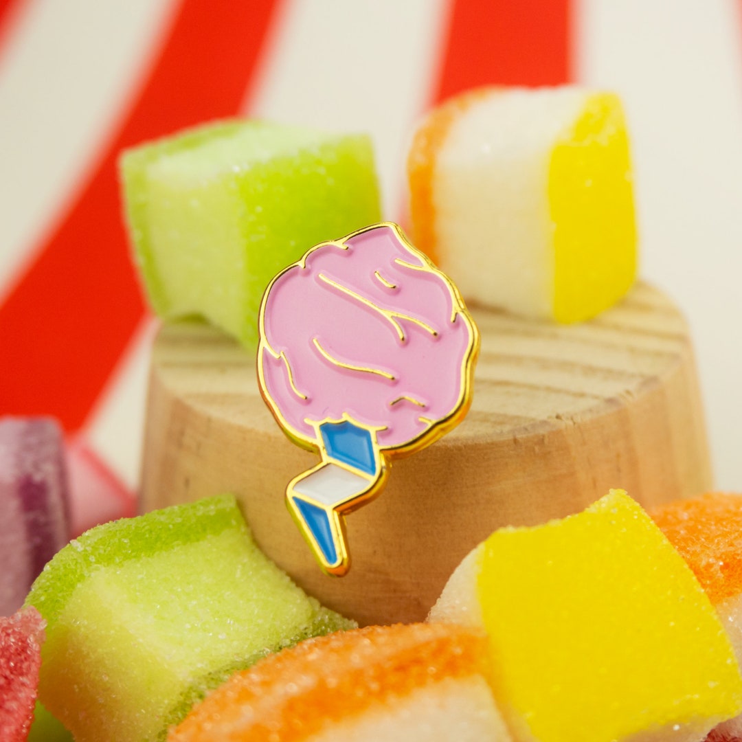 Cotton Candy Lightning Enamel Pin A Sweet and Electrifying Phenomenon ...