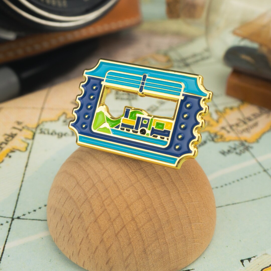 Train Ticket Enamel Pin Travel and Wanderlust Series Gift Ideas for ...
