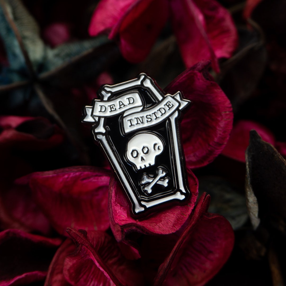 Dead Inside Enamel Pin – Feelings and Emotions - Etsy