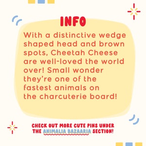 Cheetah Cheese Enamel Pin — the Cutest Gift for a Cheese Lover! - Etsy