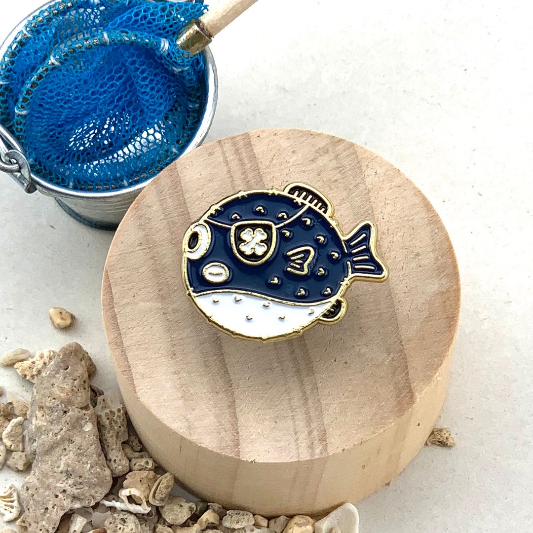 Pufferfish Pirate Enamel Pin Deadliest Anti-hero of the - Etsy