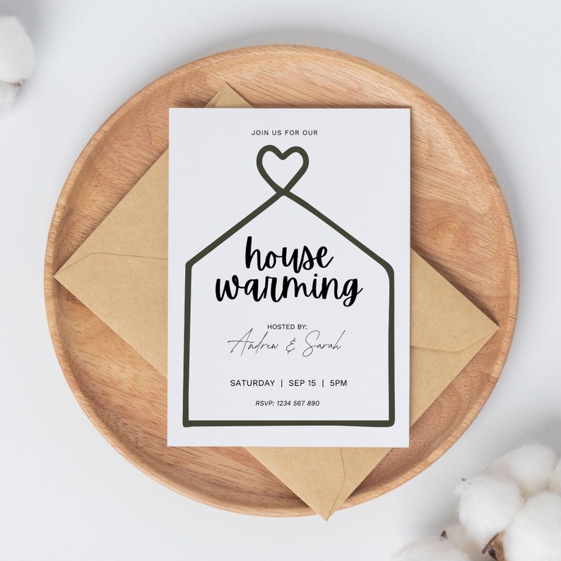 Editable House Warming Invitation, House Warming Party, Modern ...