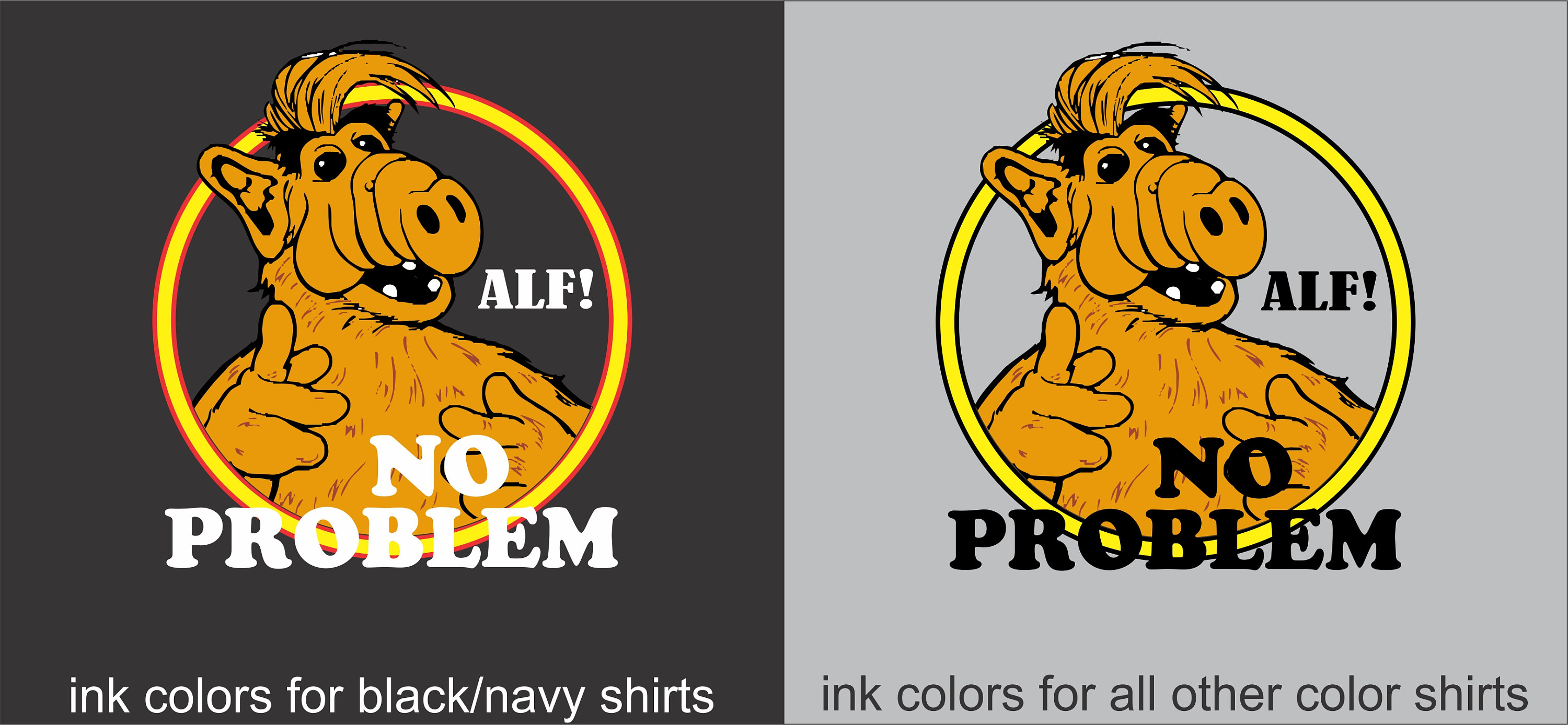ALF NO PROBLEM Premium T-shirt Tri Blends/blends/soft - Etsy