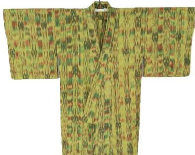 Japanese Kimono Robe Green Abstract Kimono Dress | Floral Kimono ...