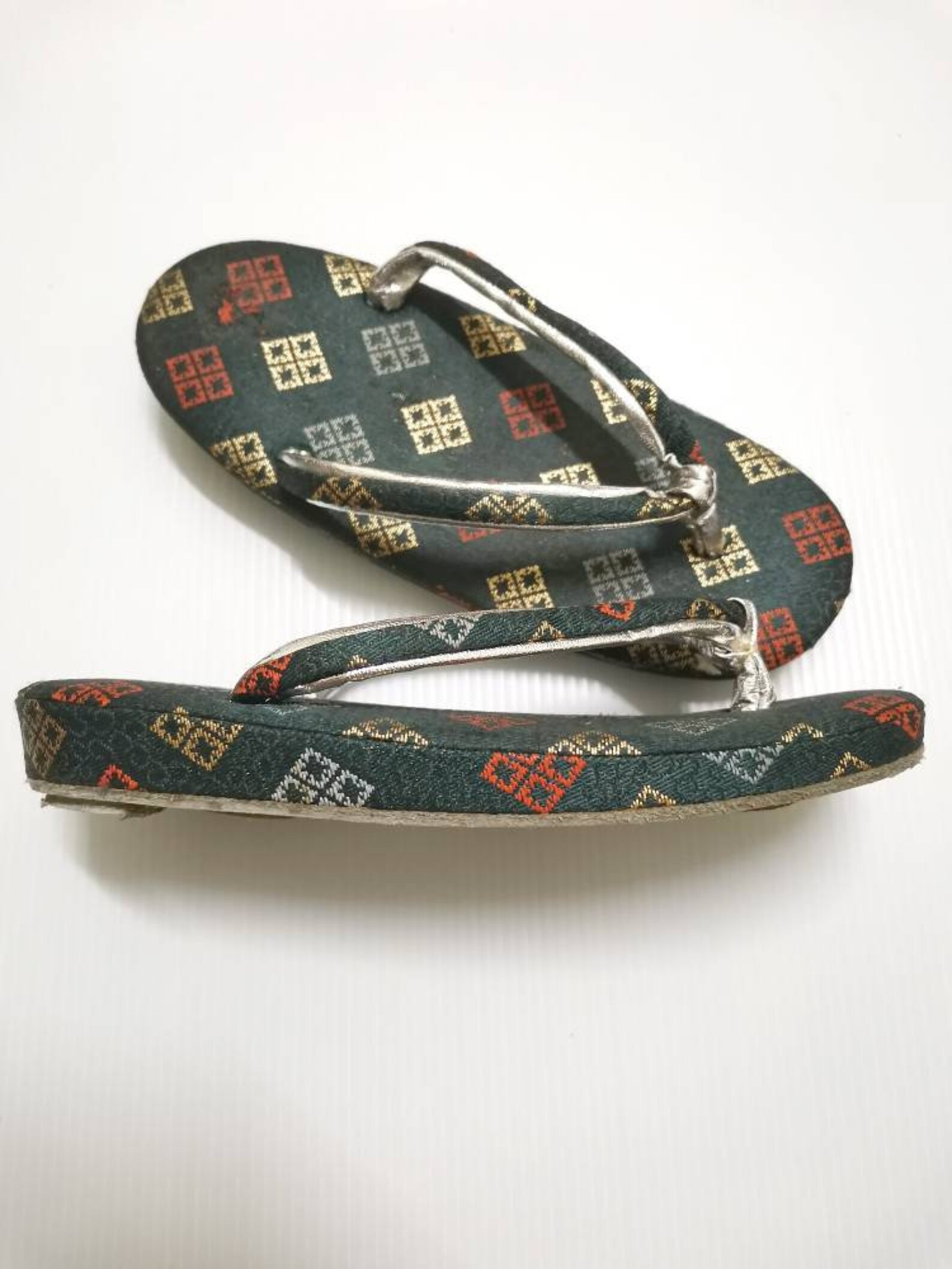 Japanese Traditional Black Zori Geta Sandal Slipper Geta Shoes Geisha ...