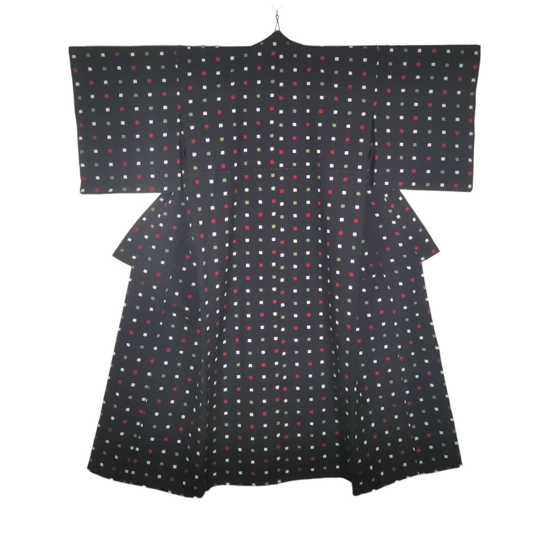 Japanese Kimono Robe Black Abstract Kimono Dress | Floral Kimono ...