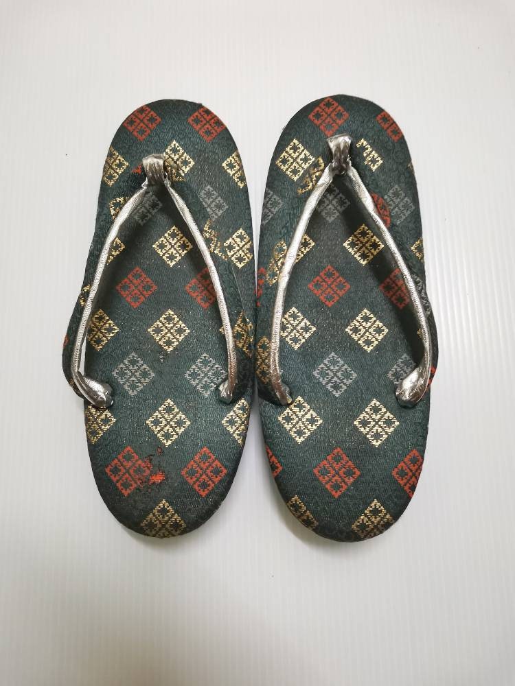 Japanese Traditional Black Zori Geta Sandal Slipper Geta Shoes Geisha ...