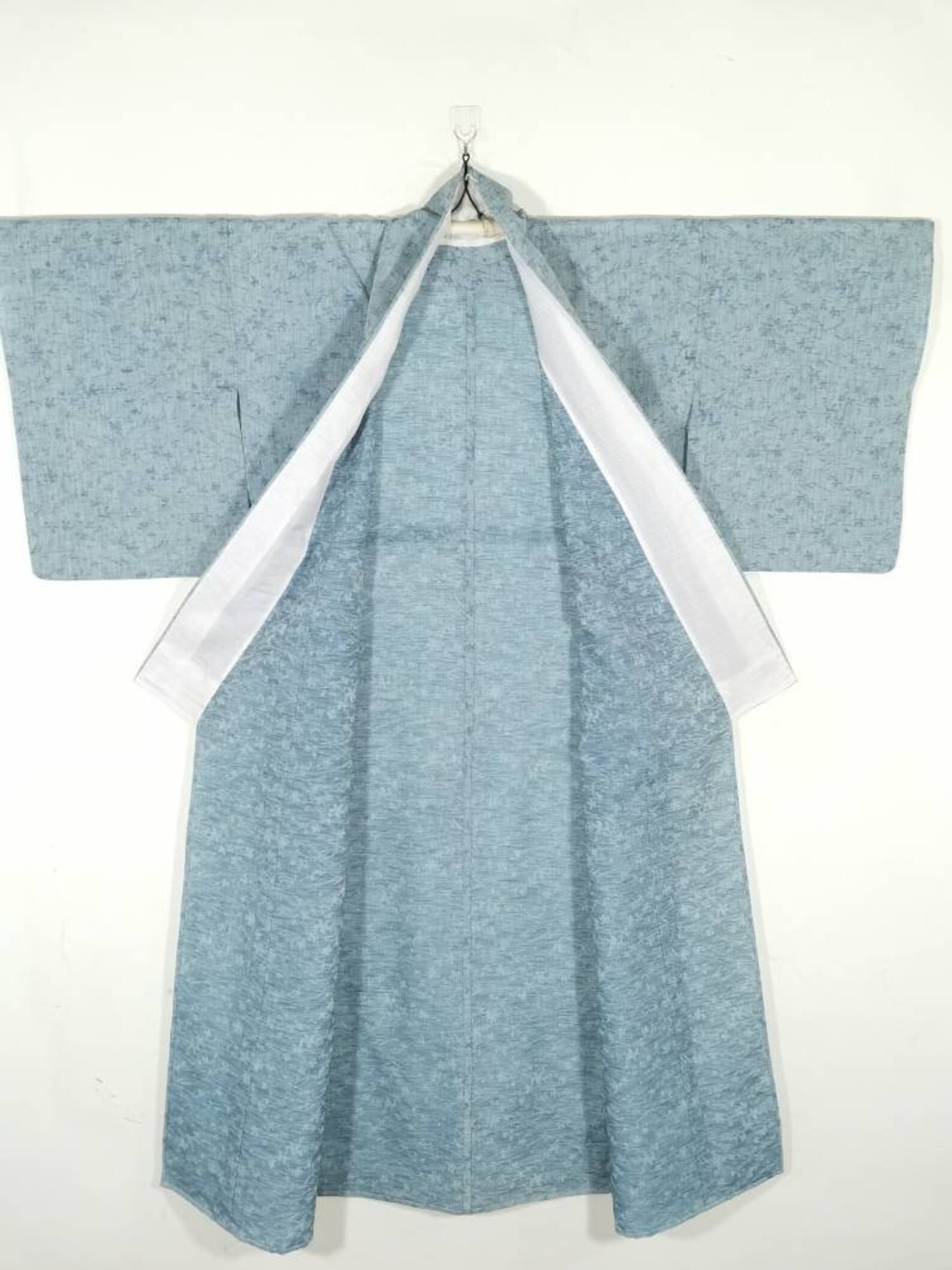 Japanese Kimono Robe Blue Floral Kimono Dress | Floral Kimono | Kimono ...