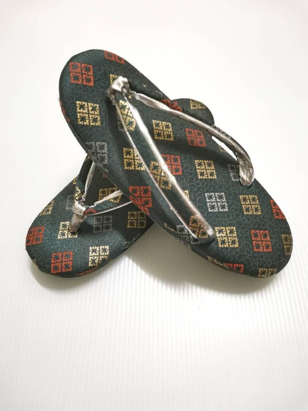 Japanese Traditional Black Zori Geta Sandal Slipper Geta Shoes Geisha ...