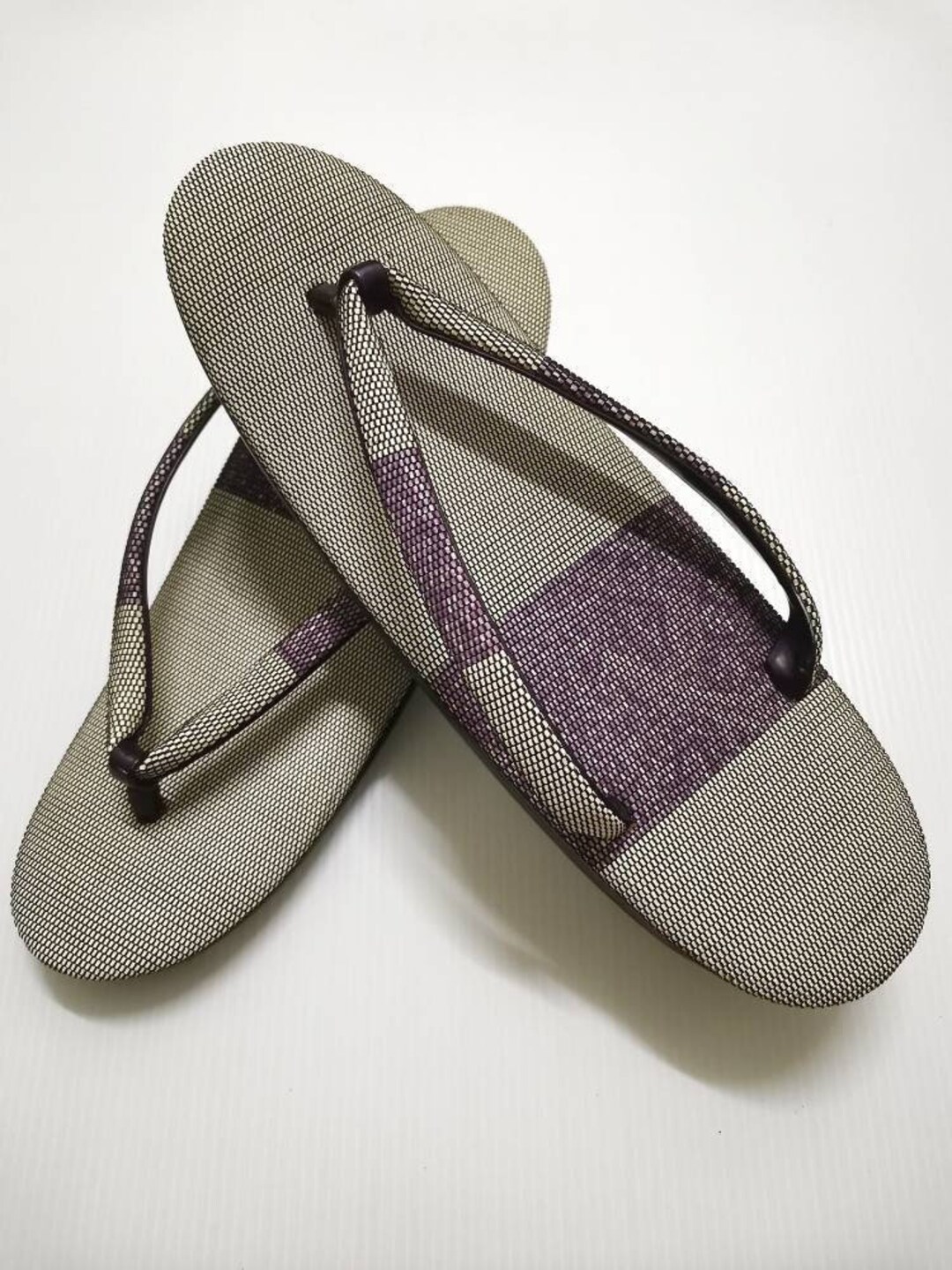 Japanese Traditional Purple Zori Geta Sandal Slipper Geta Shoes Geisha ...