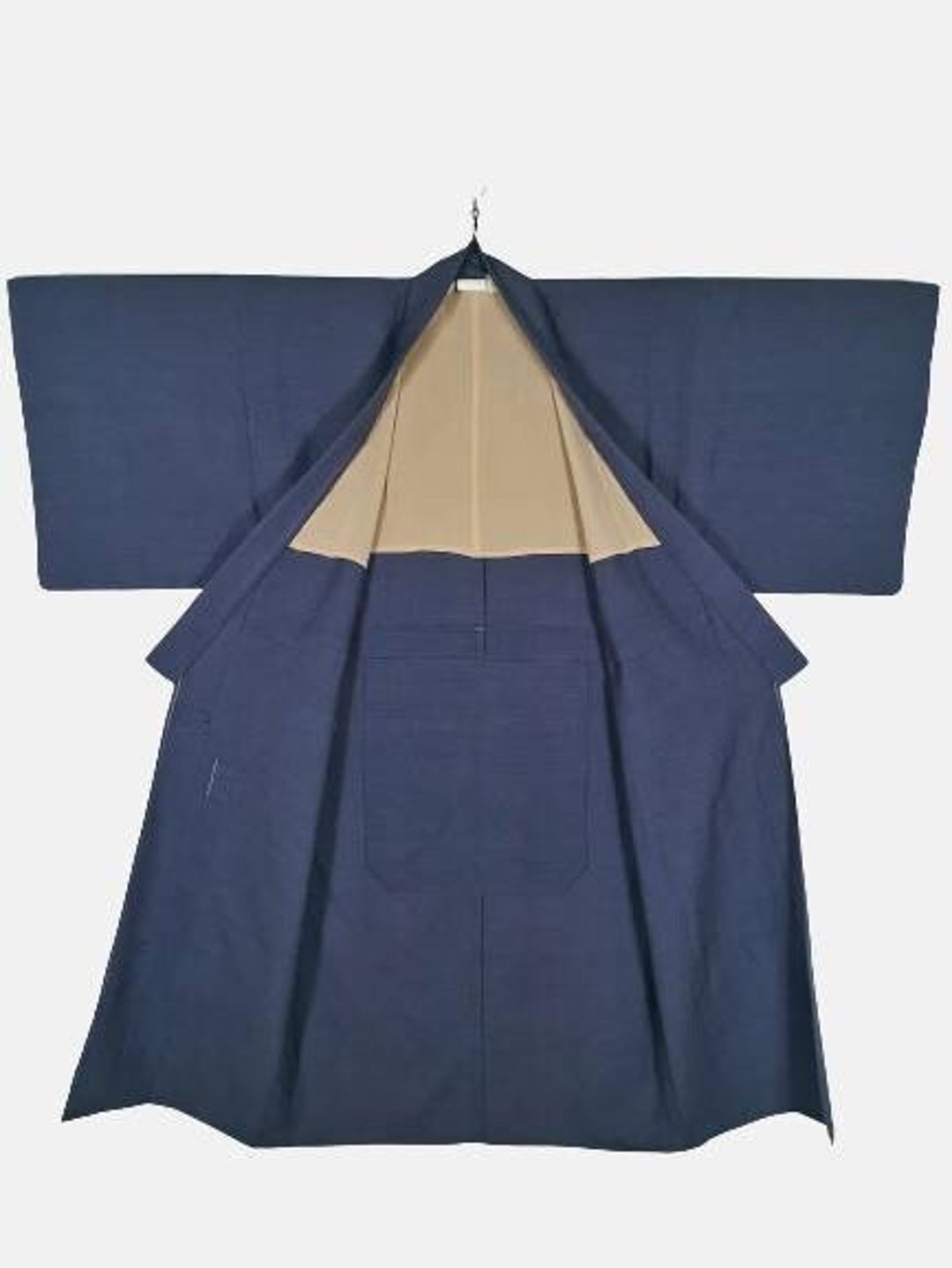 Japanese Kimono Robe Grey Blue Men's Kimono Dress | Floral Kimono ...