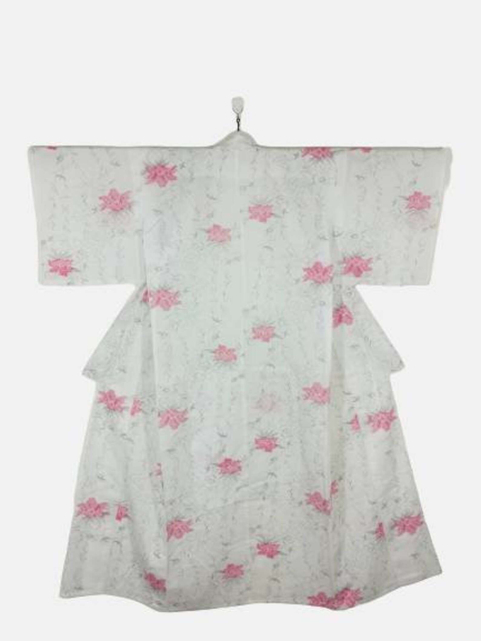 Japanese Kimono Robe White Floral Kimono Dress | Floral Kimono | Kimono ...