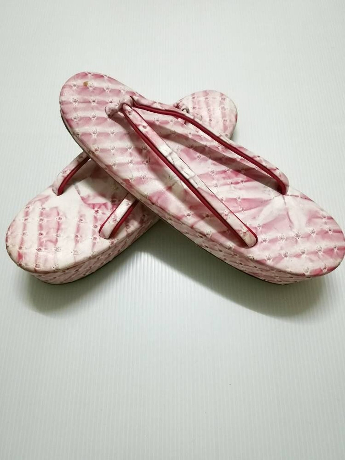 Japanese Traditional Pink Zori Geta Sandal Slipper Geta Shoes - Etsy
