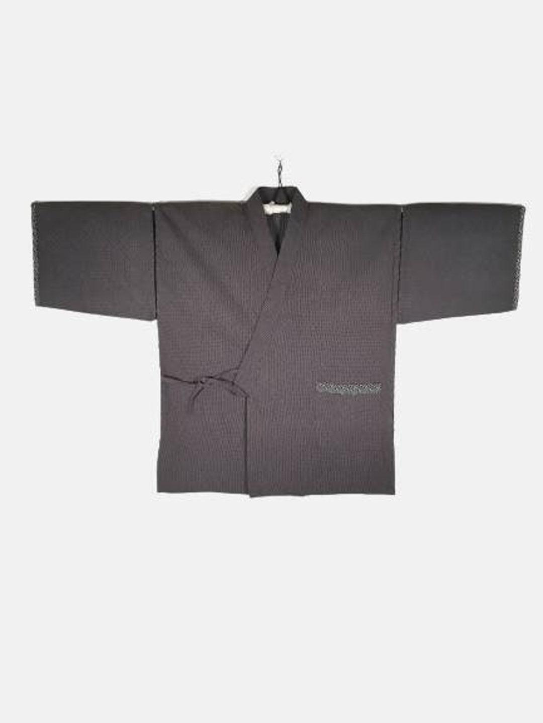 Japanese Brown Abstract Hippari Happi Haori Kimono Jacket | Haori Happi ...