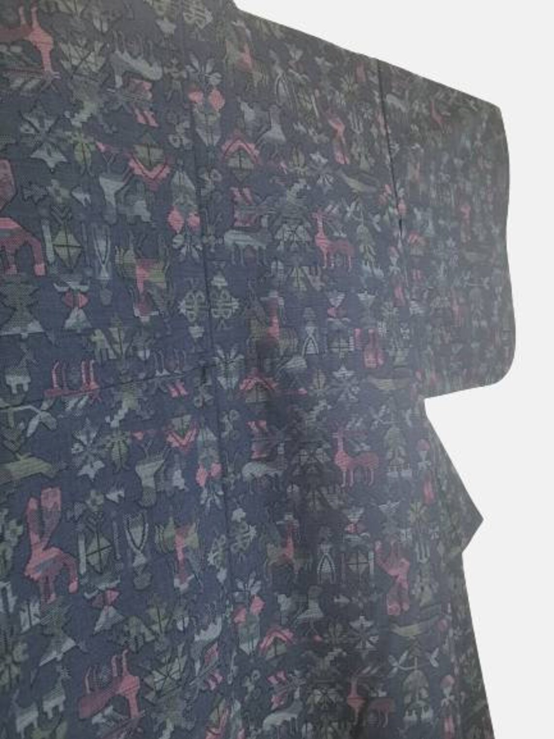 Japanese Kimono Robe Blue Abstract Kimono Dress Floral | Etsy