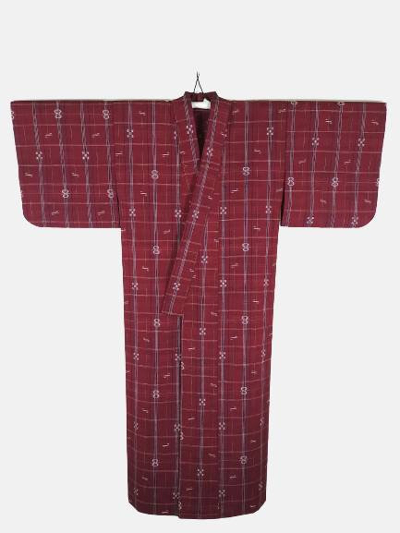 Japanese Kimono Robe Red Abstract Kimono Dress Floral Kimono - Etsy