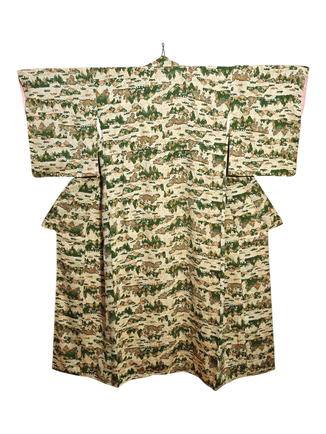 Japanese Kimono Robe Green Abstract Kimono Dress | Floral Kimono ...