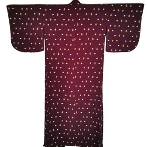 Japanese Kimono Robe Red Abstract Kimono Dress Floral Kimono Kimono ...