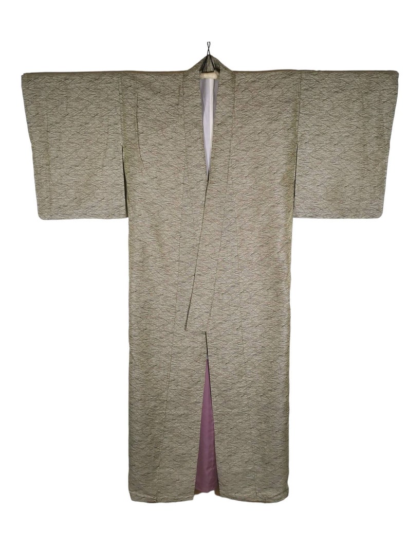 Japanese Kimono Robe Green Abstract Kimono Dress Floral - Etsy