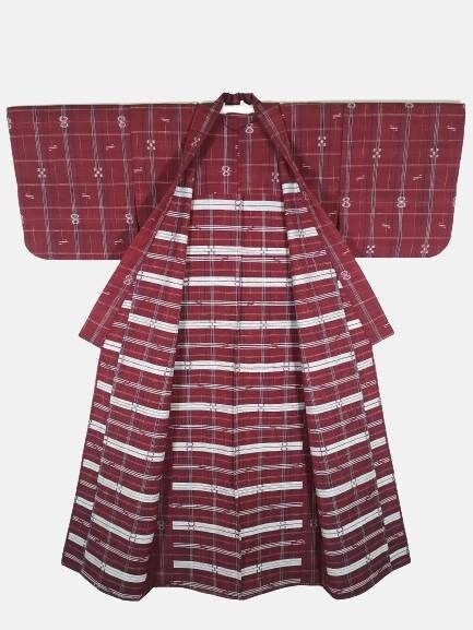 Japanese Kimono Robe Red Abstract Kimono Dress Floral Kimono - Etsy