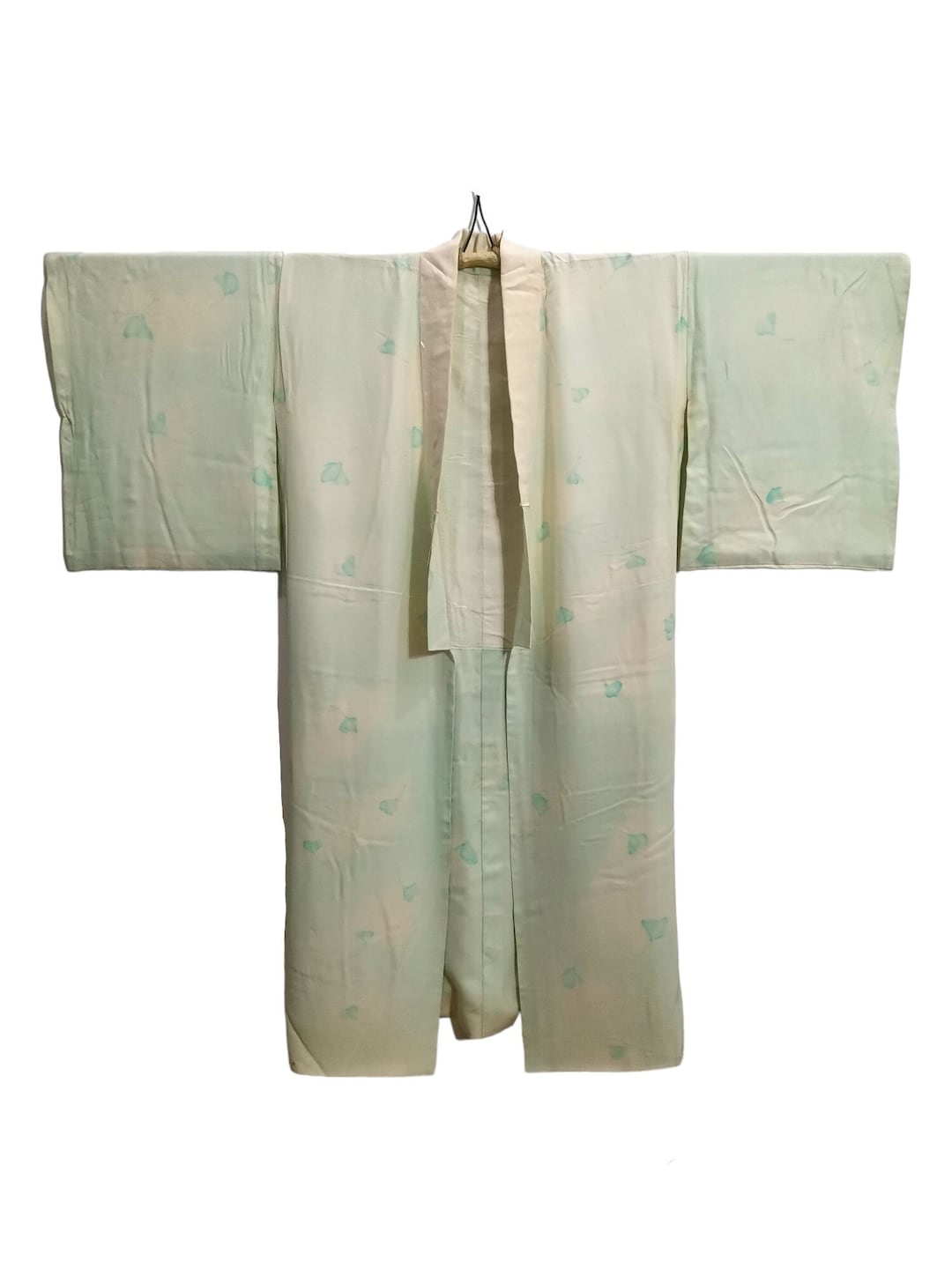 Japanese Women's Traditional Juban Green Floral Nagajuban Inner Under ...