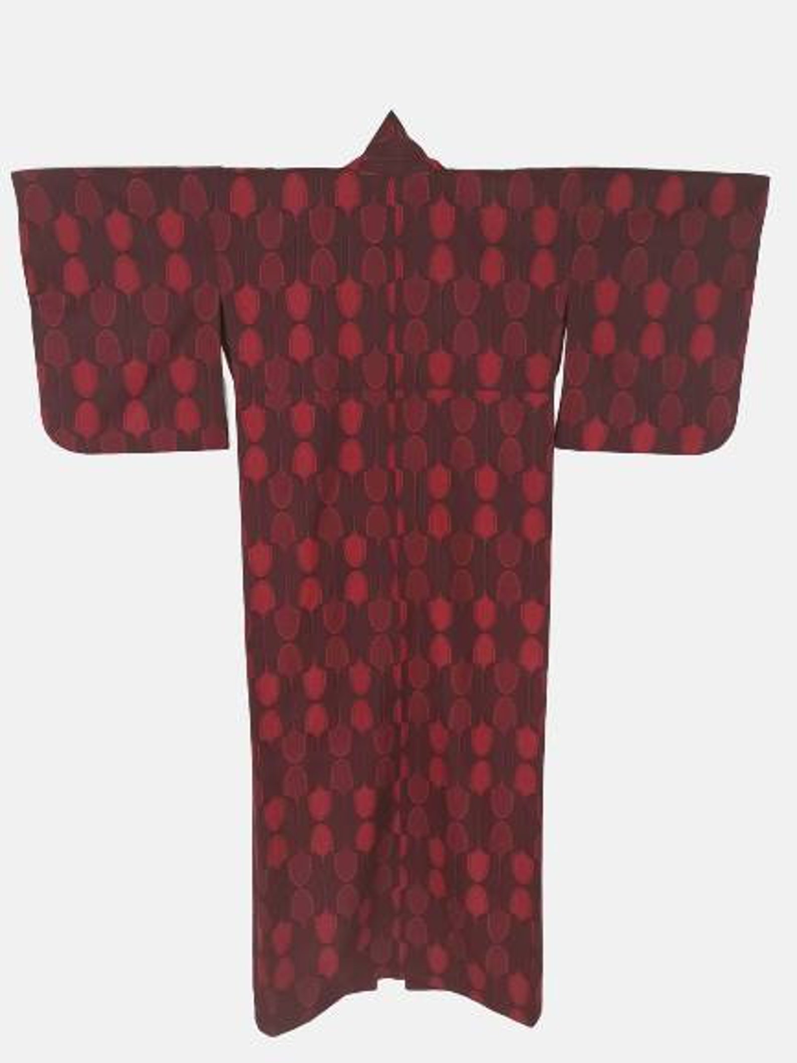 Japanese Kimono Robe Red Abstract Kimono Dress Floral Kimono Kimono ...