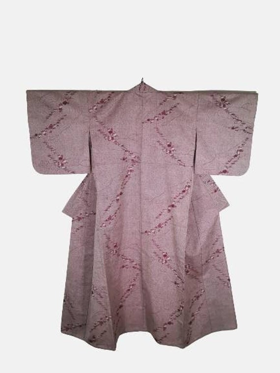 Japanese Kimono Robe Red Abstract Kimono Dress Floral Kimono - Etsy