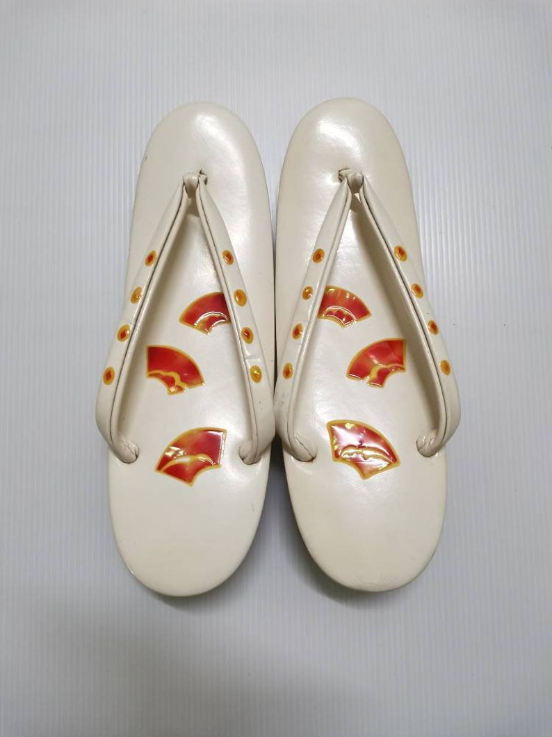 Japanese Traditional White Zori Geta Sandal Slipper Geta Shoes - Etsy