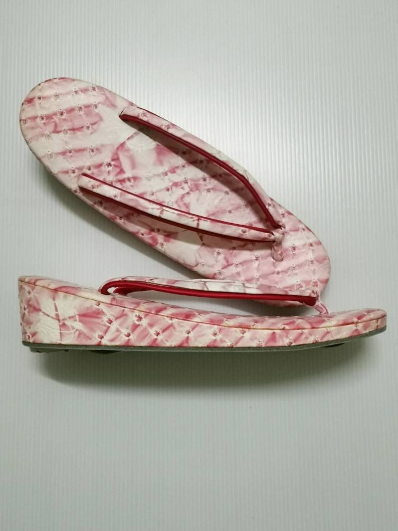 Japanese Traditional Pink Zori Geta Sandal Slipper Geta Shoes - Etsy