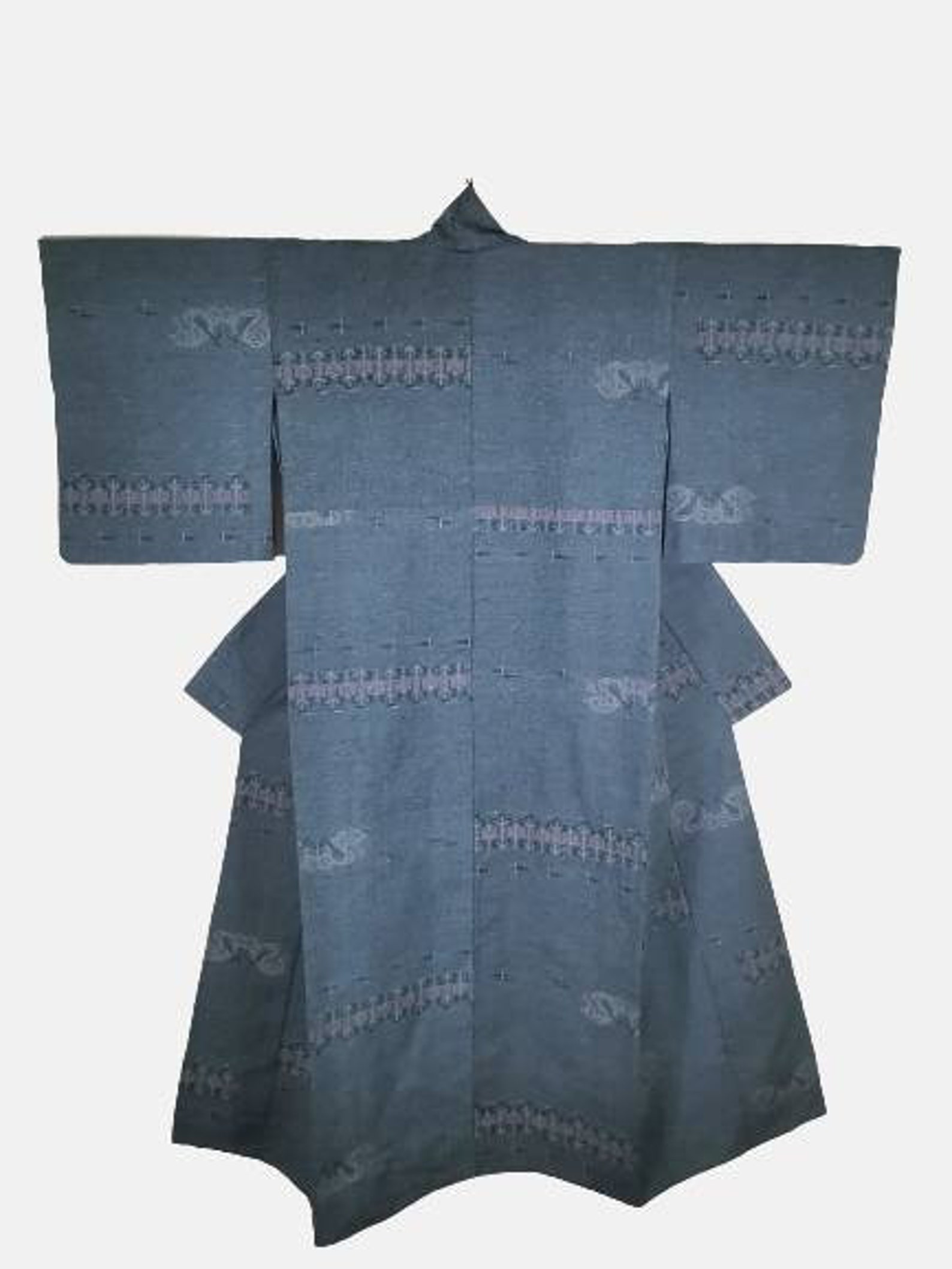 Japanese Kimono Robe Blue Abstract Kimono Dress Floral Kimono Kimono ...