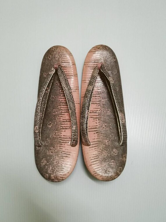 Japanese Traditional Pink Zori Geta Sandal Slipper Ge… - Gem