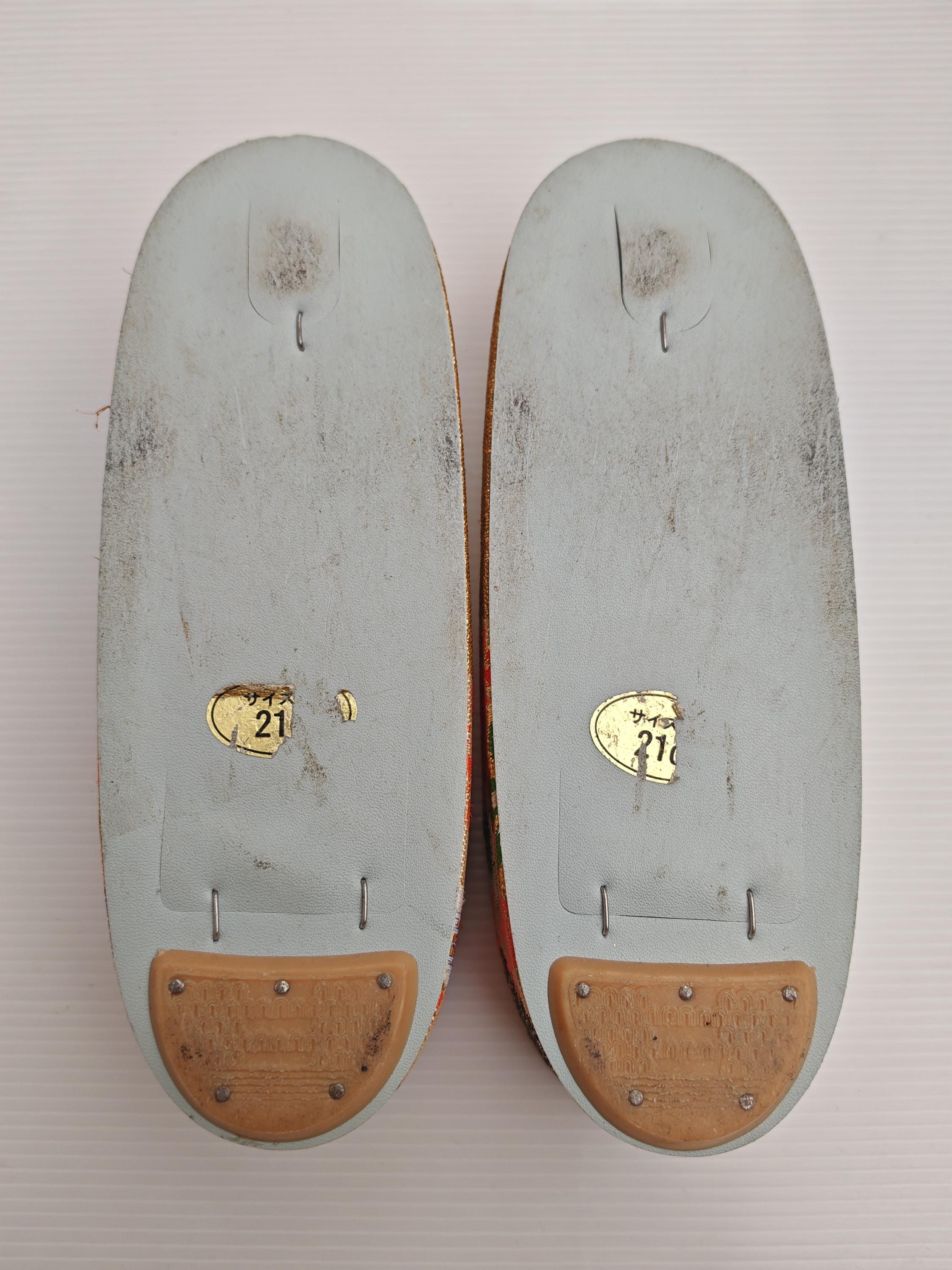 Japanese Traditional Gold Zori Geta Sandal Slipper Geta Shoes Geisha ...