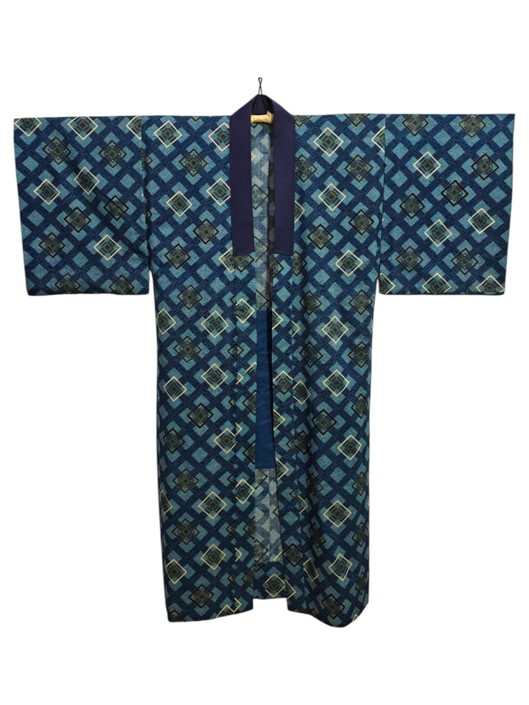 Japanese Blue Nagajuban Mens Inner Under Wear Juban Jyuban Kimono ...