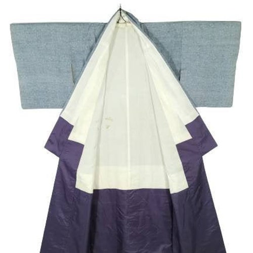 Japanese Kimono Robe Blue Abstract Kimono Dress Floral - Etsy