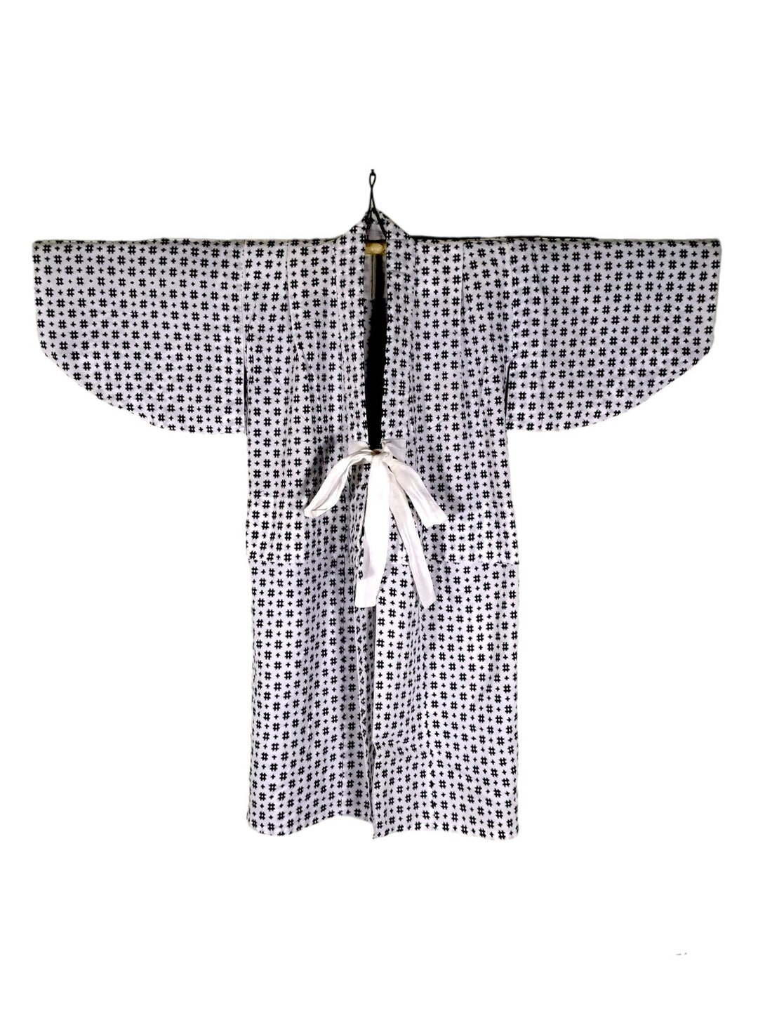 Japanese Kimono Robe White Abstract Kimono Dress | Floral Kimono ...