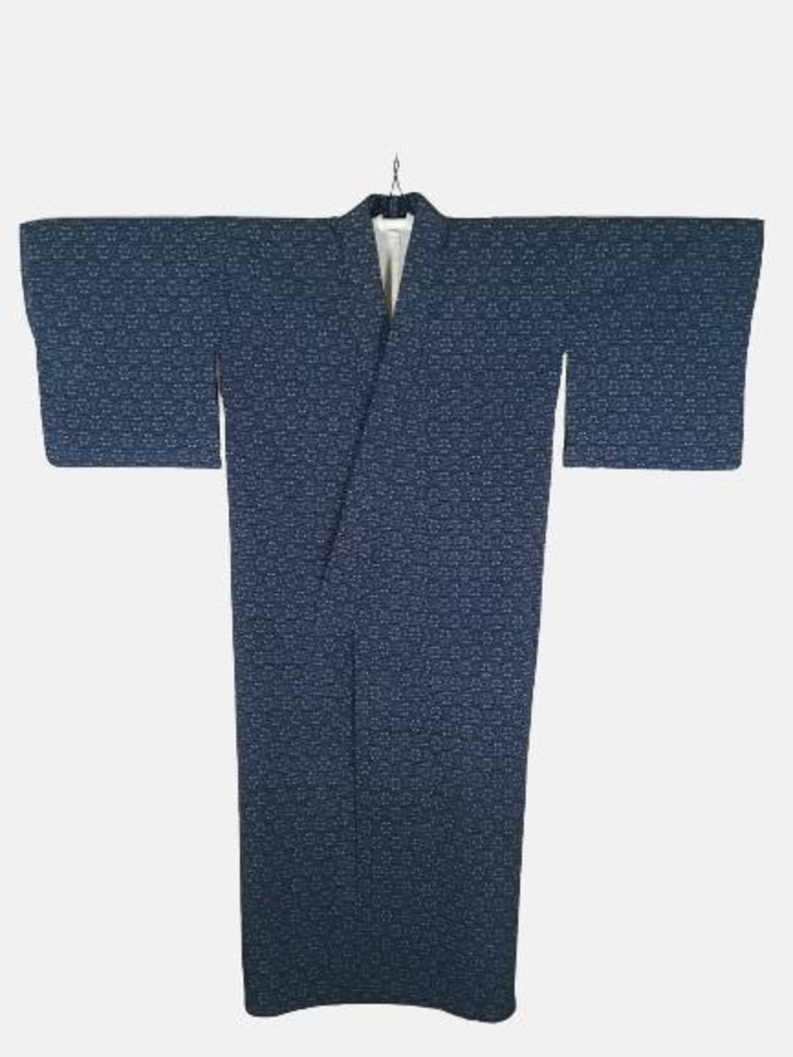 Japanese Kimono Robe Blue Abstract Kimono Dress Floral - Etsy