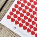 TINY Heart Stickers Heart planner stickers Mini red heart | Etsy
