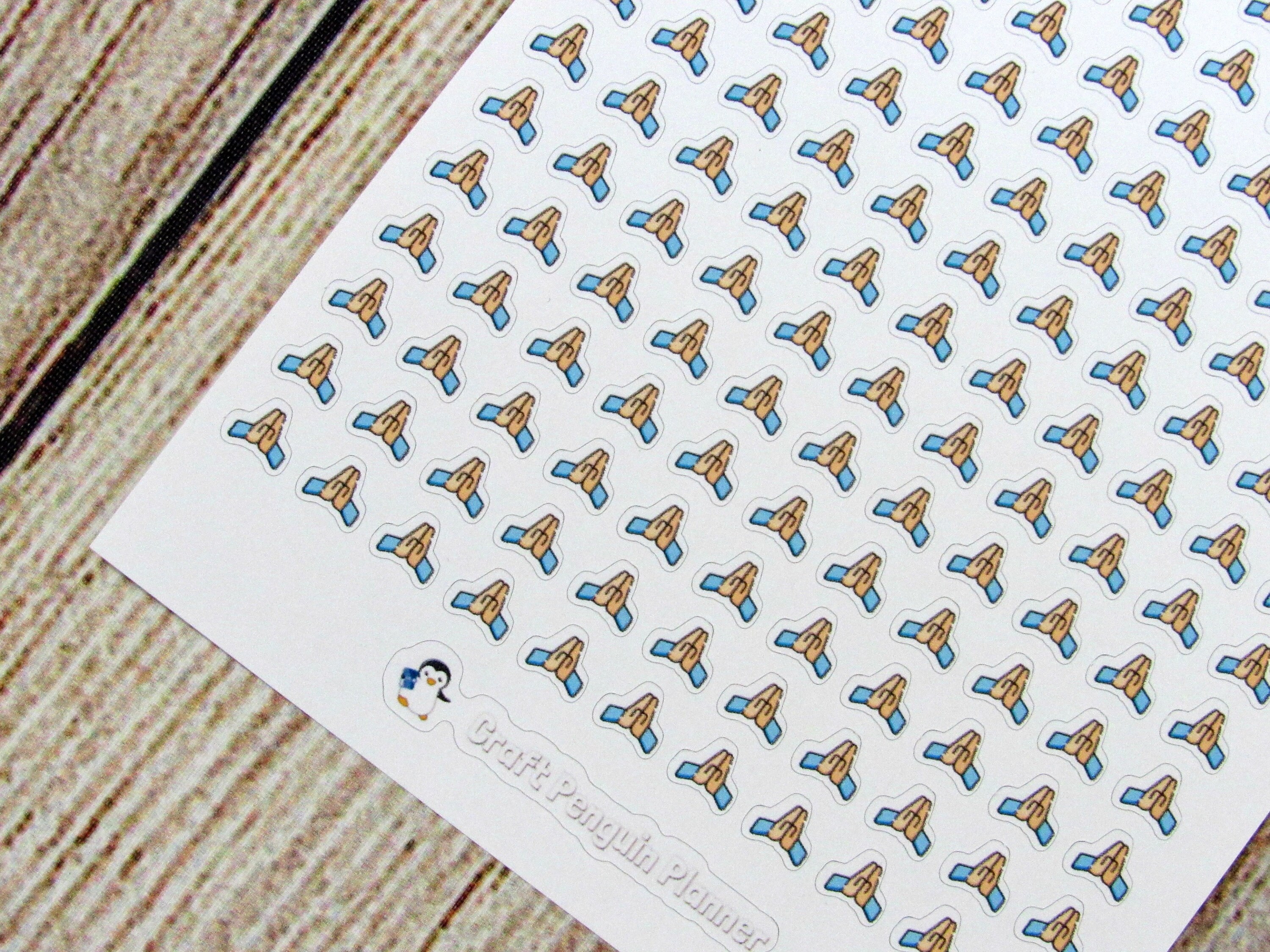 TINY Gratitude tiny praying hands prayer sticker gratitude | Etsy