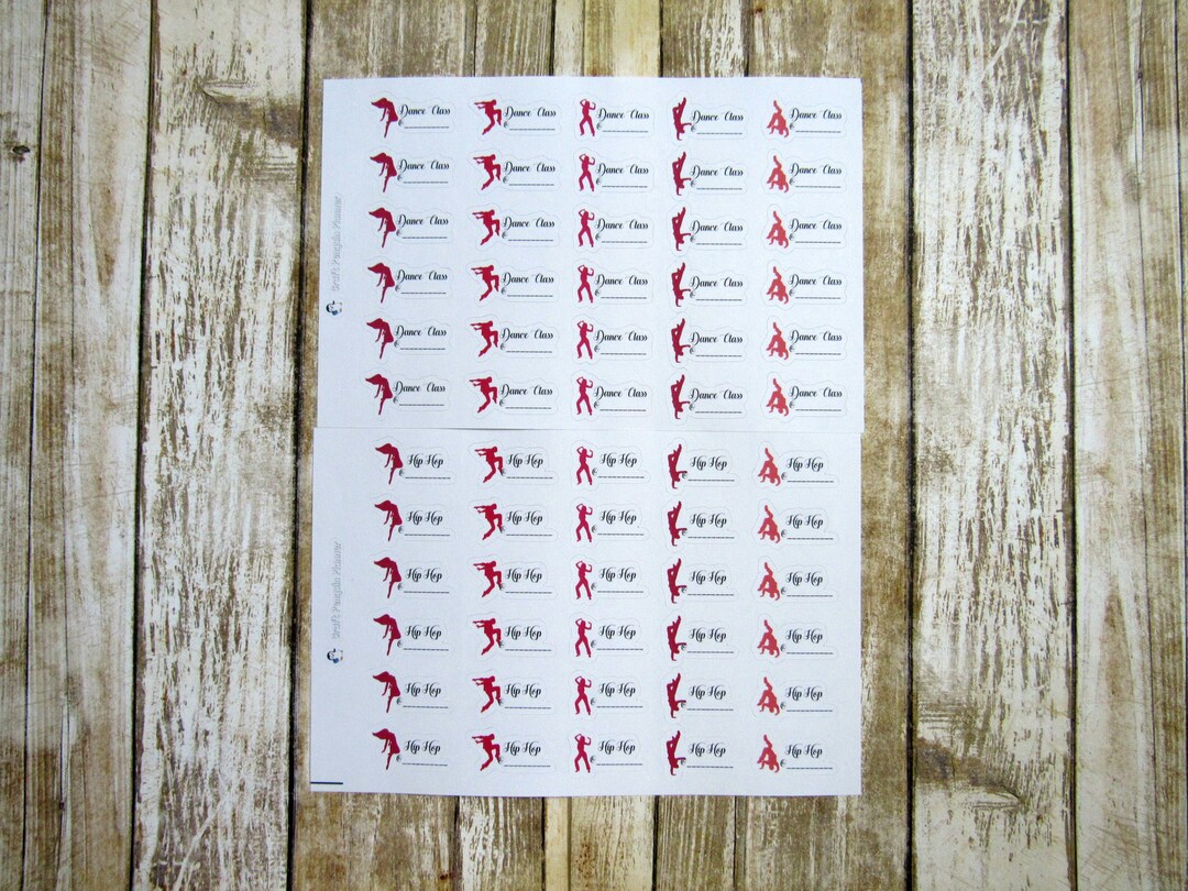 Dance Class Sticker, Hip Hop Sticker, Dance Sticker, Planner Sticker ...