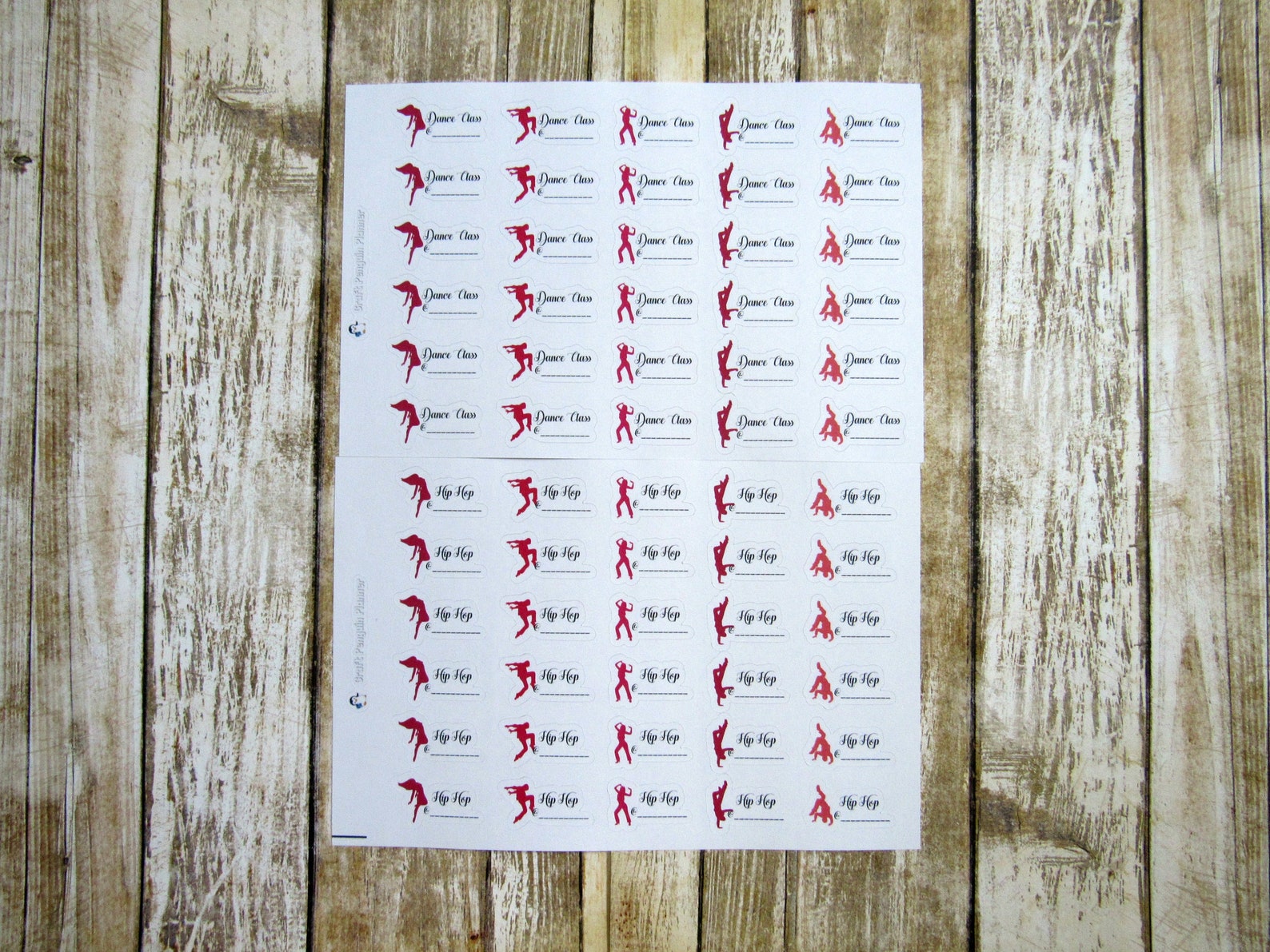 Dance Class Sticker Hip Hop Sticker Dance Sticker Planner | Etsy