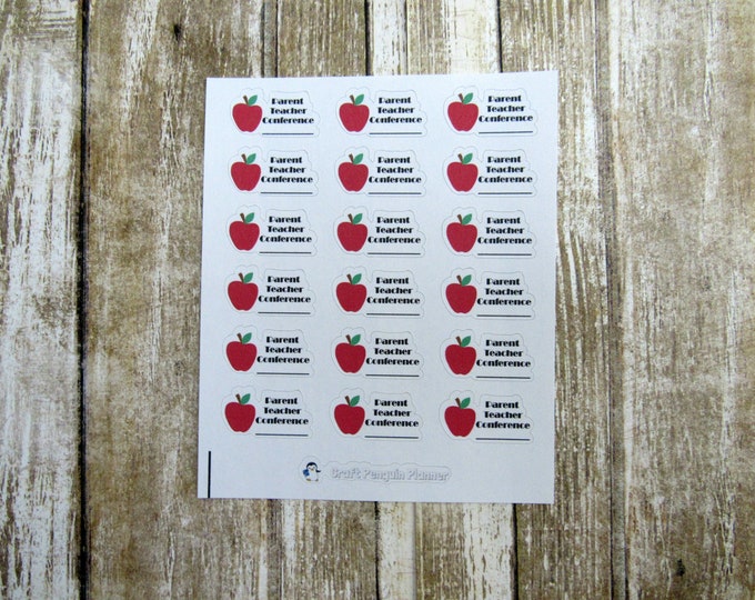 Parent Teacher Conference Stickers, School Year Stickers, School ...