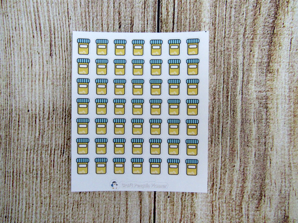 Medicine Reminder Sticker, Refill Prescription Sticker, Pill Bottle ...