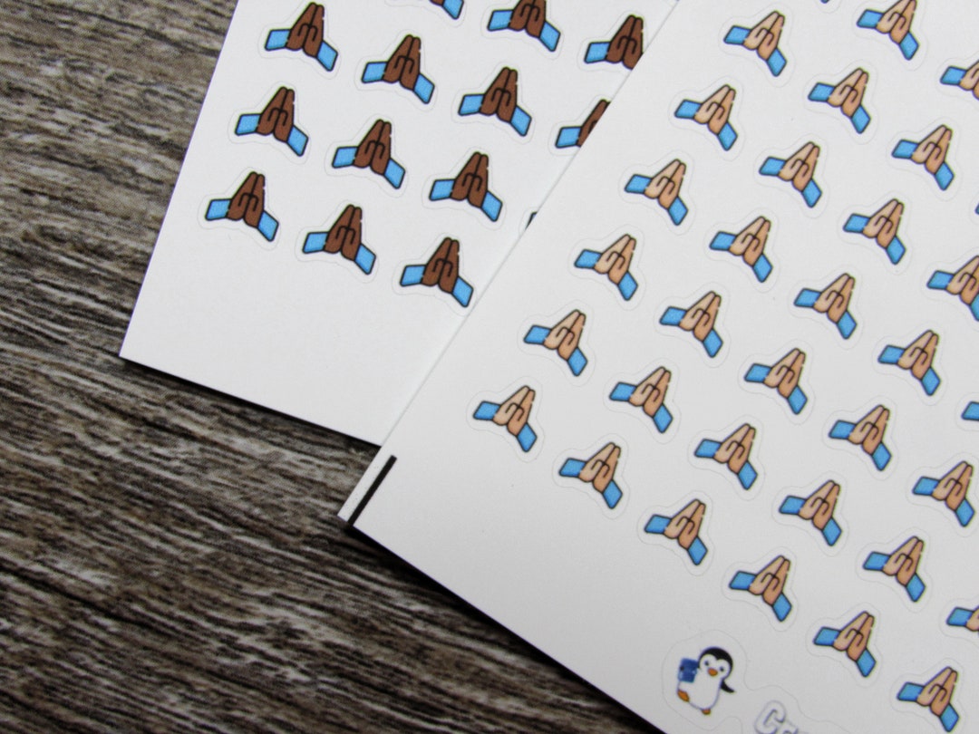 TINY Gratitude, Tiny Praying Hands, Prayer Sticker, Gratitude Sticker ...