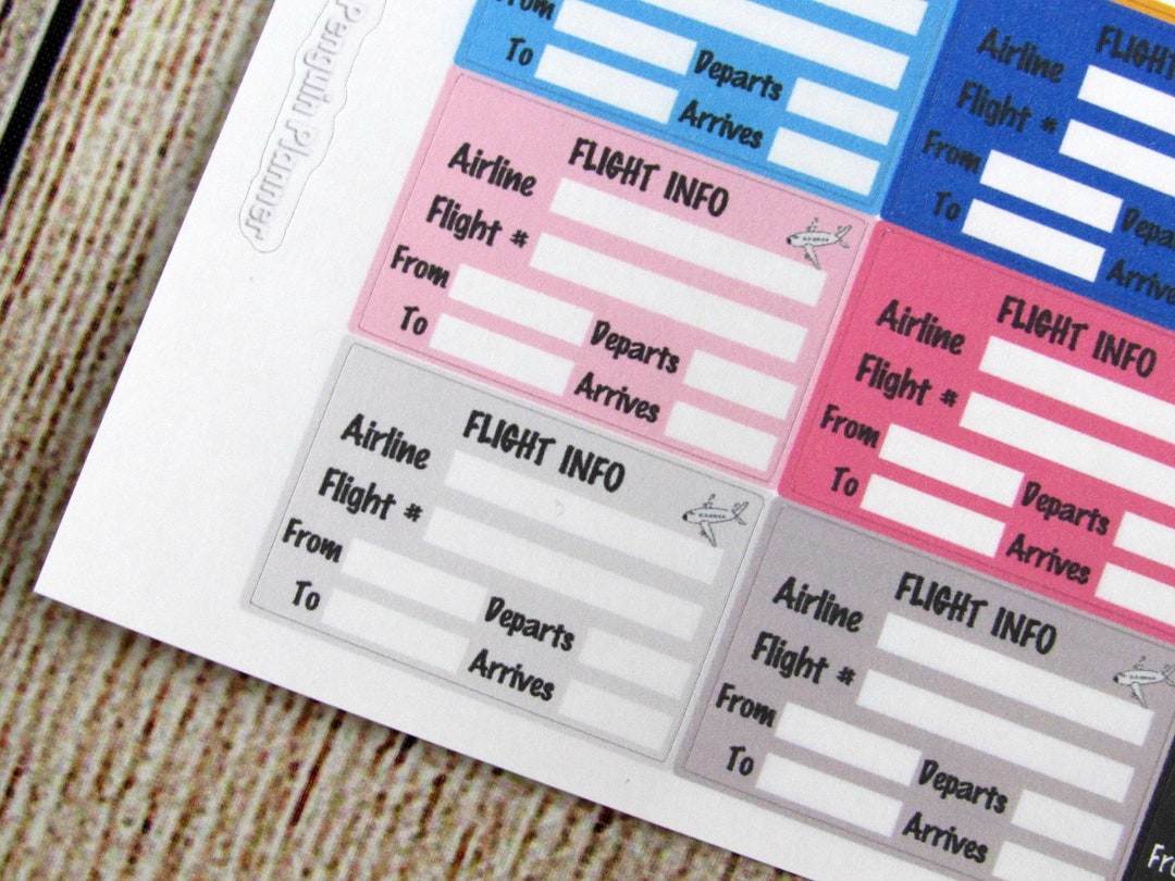 Flight Tracker, Flight Sticker, Travel Sticker, Vacation Sticker ...