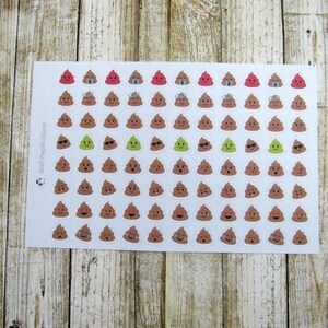 Poop Emoji Stickers, Poop Stickers, Emoji Stickers, Poop Emoji ...