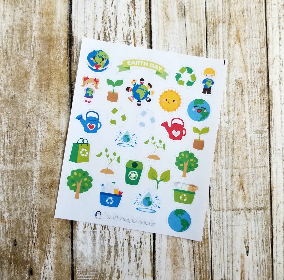 Earth Day Stickers Earth Day Deco Earth Day Recycle Earth - Etsy