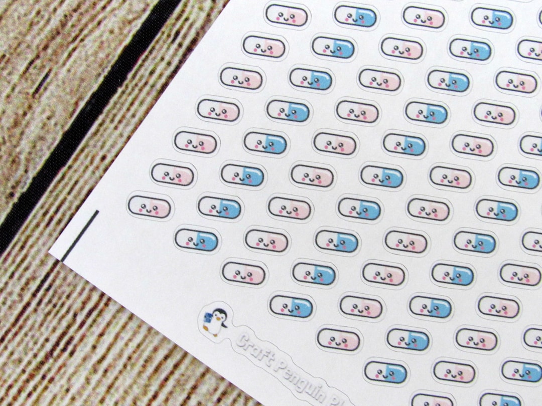 TINY Pill Stickers, Medicine Sticker, Pill Planner Stickers, Mini Pill ...