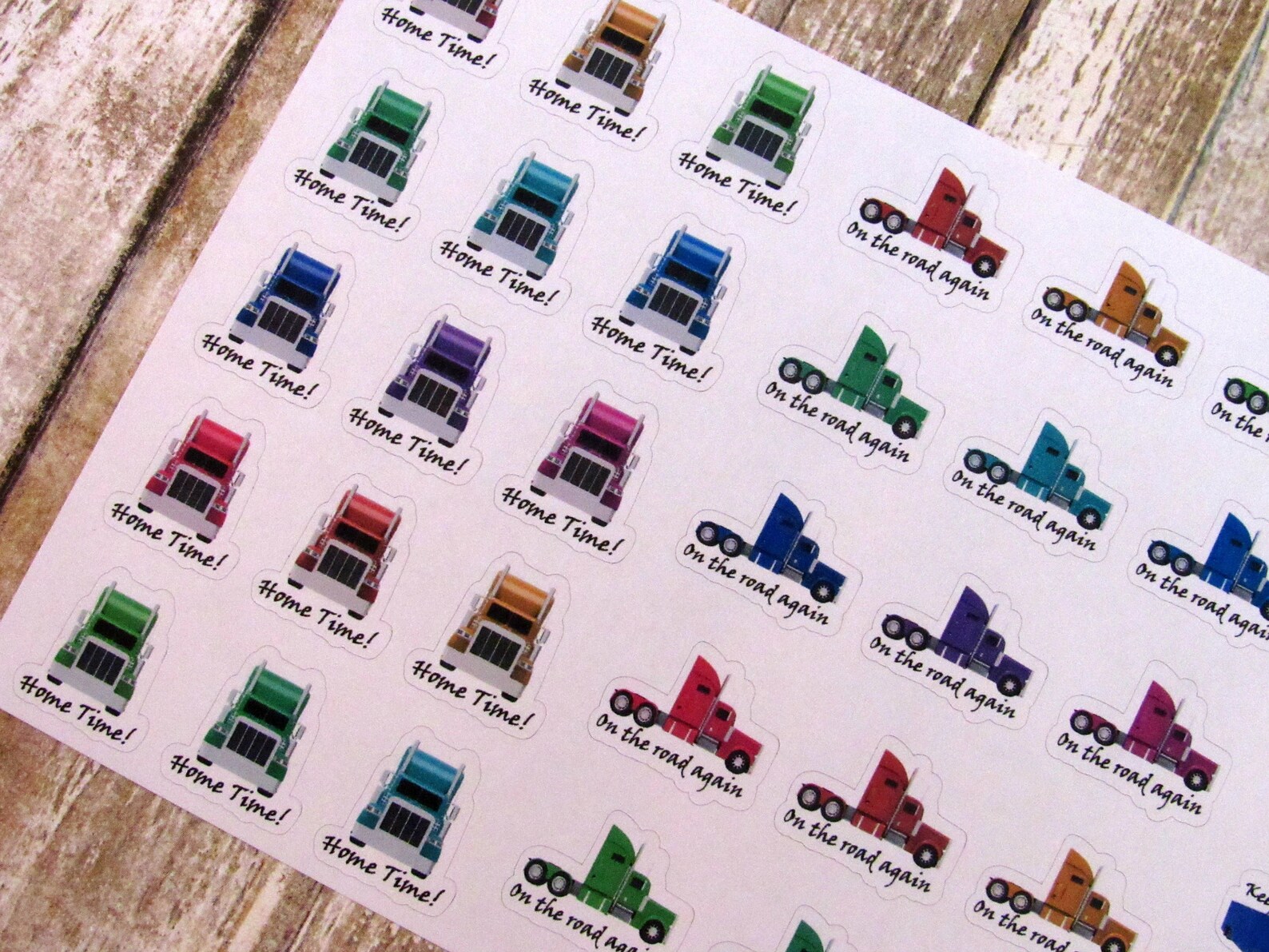 Trucker Planner Stickers, Trucker Wife Planner Stickers, Trucker ...