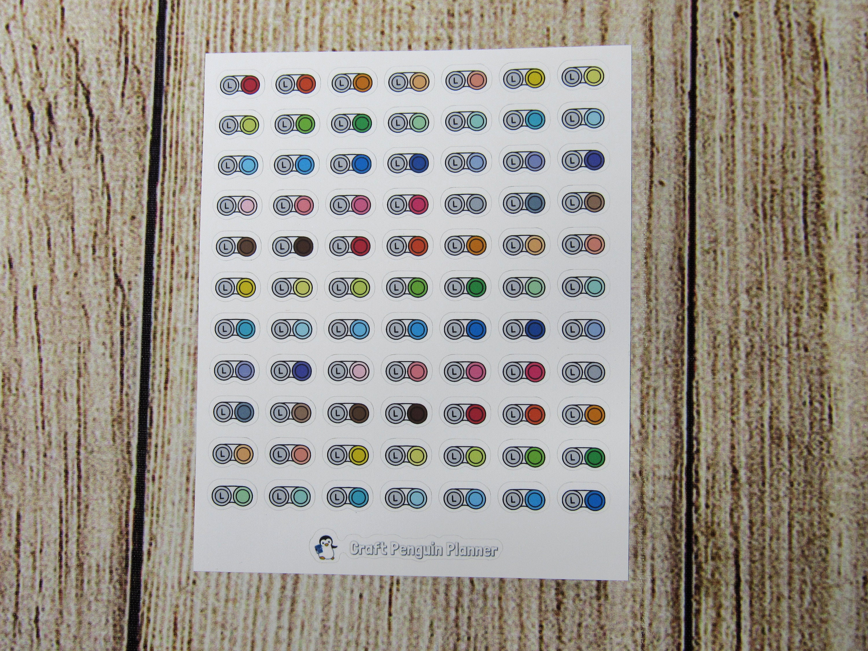 TINY Contact Case Sticker, Change Contacts Sticker, Contact Case Icon ...